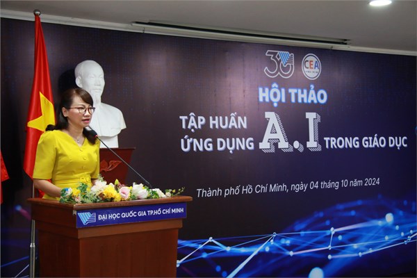 ĐHQG-HCM tổ chức hội thảo tập huấn “Ứng dụng AI trong giáo dục” | Ngành ...